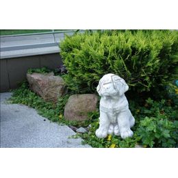 JVmoebel Skulptur Garten Dekoration Hund Terrasse Stein Figuren Figur Deko Skulptur