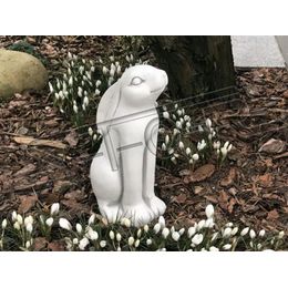 JVmoebel Skulptur Garten Dekoration Hase Terrasse Stein Figuren Statue Skulptur S103124