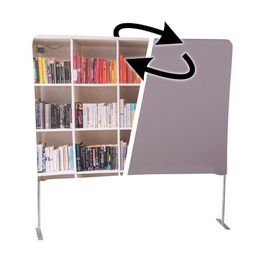 Manfrotto Videokonferenz Hintergrund, Grau/Bookcase