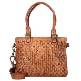 Harbour 2nd Soft Weaving Ysabel Schultertasche Leder 31 cm charming cognac