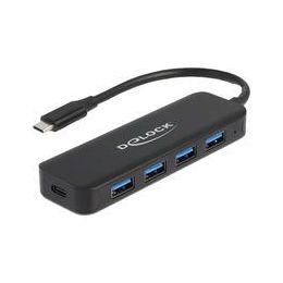 Delock USB Type-C Hub 4 Port USB 3.2 Gen 1 mit Power Delivery 85 Watt, USB-Hub