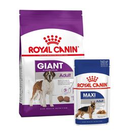 Royal Canin Giant Adult 15kg + Maxi Adult 10x140g