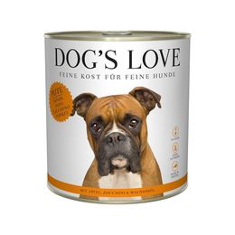DOG’S LOVE Dog's Love Classic Pute mit Apfel, Zucchini und Walnussöl 6x800g