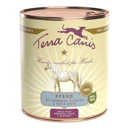 Terra Canis CLASSIC – Pferd mit Amaranth, Pfirsich und Roter Bete 12x800g