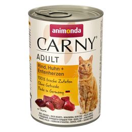 animonda Carny Adult Rind, Huhn und Entenherz 6x400g