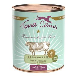 Terra Canis getreidefrei Rind mit Zucchini, Kürbis und Oregano 6x800g