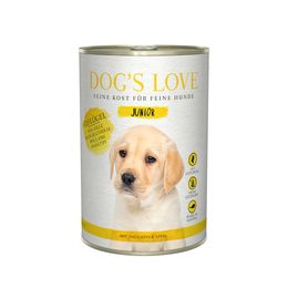 DOG’S LOVE Dog's Love Junior Geflügel mit Zucchini und Apfel 6x400g
