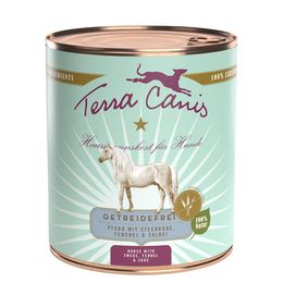 Terra Canis getreidefrei Pferd mit Steckrübe, Fenchel & Salbei 12x800g