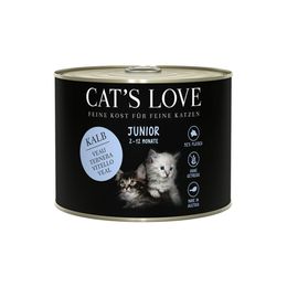 Cat's Love Junior Kalb 6x200g