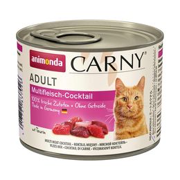 animonda Carny Adult Multi-Fleischcocktail Katzen-Nassfutter getreidefrei 6x200g
