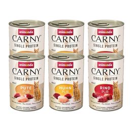 animonda Carny Adult Mix Katzen-Nassfutter Single Protein 6x400g