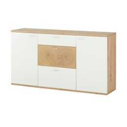 U.N.O uno Sideboard Cervello ¦ weiß ¦ Maße (cm): B: 150 H: 81,5 T: 38