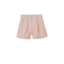 Mango Pleat-Front Pants female Pink size 32
