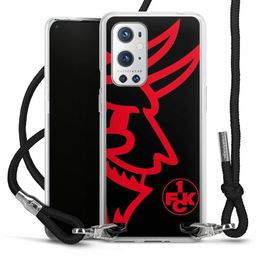DeinDesign Handyhülle Offizielles Lizenzprodukt 1.FCK Dauerkarte, OnePlus 9 Pro Handykette Hülle mit Band Case zum Umhängen, weiß