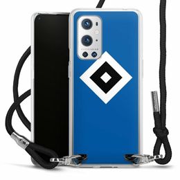 DeinDesign Handyhülle HSV Logo Hamburger SV HSV Blau, OnePlus 9 Pro Handykette Hülle mit Band Case zum Umhängen, weiß