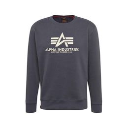 Alpha Industries Sweatshirt Herren Größe XXS dunkelgrau / weiß