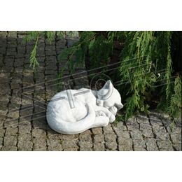 JVmoebel Skulptur Garten Dekoration Katze Terrasse Stein Figuren Figur Deko Statue