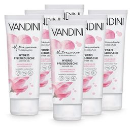 VANDINI Duschgel HYDRO Pflegedusche Magnolienblüte & Mandelmilch 6er Pack