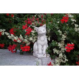 JVmoebel Skulptur Garten Dekoration Katze Terrasse Stein Figuren Figur Deko 103066