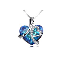 Schmuck-Elfe Kette mit Anhänger Herz I Love you forever