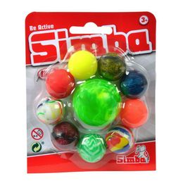 Simba Spielzeug-Gartenset Simba Outdoor Spielzeug Ballspiel 10 Sprungbälle im Set 107353229