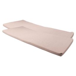 BURI Bankauflage Bankauflagen 2er-Set beige Sitzkissen Polsterauflage Sitzauflage