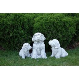 JVmoebel Skulptur Garten Dekoration Hund Terrasse Stein Figuren Figur Deko S103079