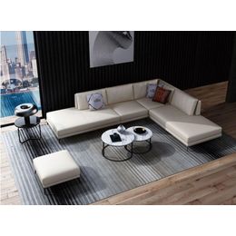 JVmoebel Ecksofa Moderne Sofa Eckgarnitur L Form Polster Sitz Ecke Couch + Hocker