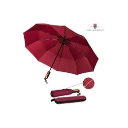 VON LILIENFELD Taschenregenschirm Schirm Clark mit Reise-Etu Auf-Zu-Automatik Teflonbeschichtung