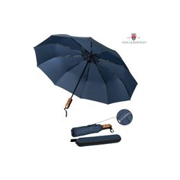 VON LILIENFELD Taschenregenschirm Schirm Clark mit Reise-Etu Auf-Zu-Automatik Teflonbeschichtung