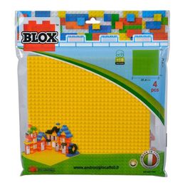 Simba Spielbausteine Konstruktionsspielzeug Blox 4x Bauplatte bunt je 25x25cm 104114556
