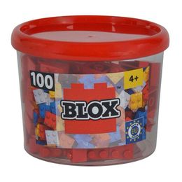 Simba Spielbausteine Simba Konstruktionsspielzeug Blox 100 Teile 4er rot 104114111