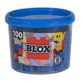 Simba Spielbausteine Simba Konstruktionsspielzeug Blox 100 Teile 4er blau 104114112
