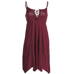 Vishes Sommerkleid Leichtes Sommerkleid mit verstellbaren Trägern Tunika