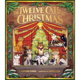 Abrams & Chronicle Books The Twelve Cats of Christmas - Feather Flores, Gebunden