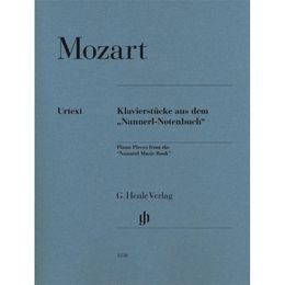 Piano Pieces from the "Nannerl Music Book" - Wolfgang Amadeus Mozart, Kartoniert (TB)