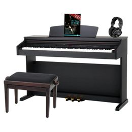 Classic Cantabile Digitalpiano DP-50 E-Piano Set mit 88 Tasten Hammermechanik (Spar-Set