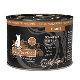 Catz Finefood Purrrr No.109 Wildschwein Katzen-Nassfutter getreidefrei 6x200g