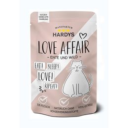 Hardys Love Affair Ente & Wild Katzen-Nassfutter getreidefrei 12x100g