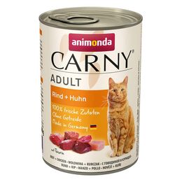 animonda Carny Adult Rind und Huhn Katzen-Nassfutter getreidefrei 6x400g