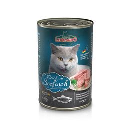 Leonardo Premium Reich an Seefisch Katzen-Nassfutter getreidefrei 6x400g