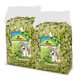 JR FARM Kleintierfutter Erbsenflocken 2x1kg