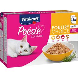 Vitakraft Po&eacute;sie Poultry Choice Katzen-Nassfutter getreidefrei St&uuml;ckchen in Gelee