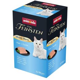 animonda vom Feinsten Adult Mildes Men&uuml; Pute + Forelle Katzen-Nassfutter ohne Getreide, Zucker und Soja 6x100g