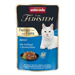 18x85g animonda vom Feinsten Adult mit Gefl&uuml;gel + Seelachsfilet