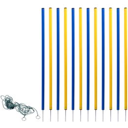 dobar 12-teiliges Agility Slalom Set inkl. Tragetasche