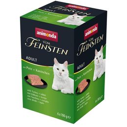 6x100g animonda vom Feinsten Adult Pute + Kaninchen