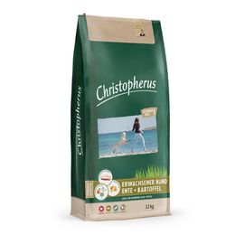 CHRISTOPHERUS Getreidefrei mit Ente + Kartoffel, erwachsener Hund 12kg