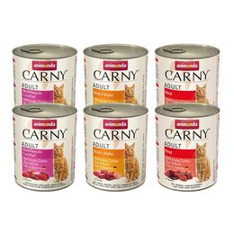 animonda Carny Mix 1 Adult Katzen-Nassfutter hoher Fleischanteil 6x800g