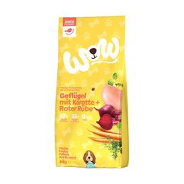 WOW! Trocken Junior Gefl&uuml;gel mit Karotten und roter R&uuml;be Hunde-Trockenfutter mit Vitaminen 6kg